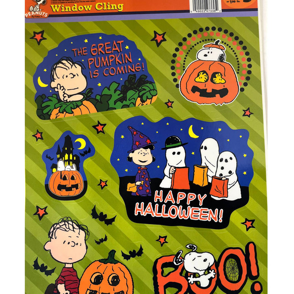 Peanuts | Holiday | Peanuts Window Cling Vintage Halloween Decorations ...